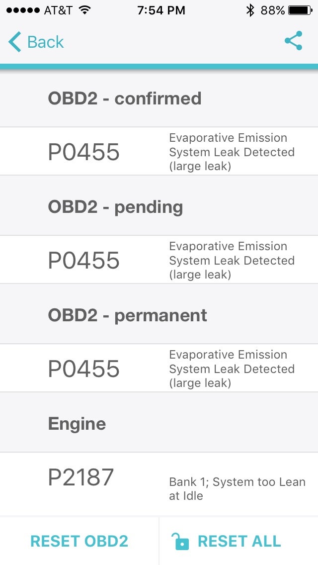 Dreaded P2187 code | VW Vortex - Volkswagen Forum