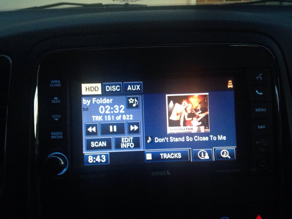 uConnect 730N button colours & music over bluetooth | Dodge Durango Forum