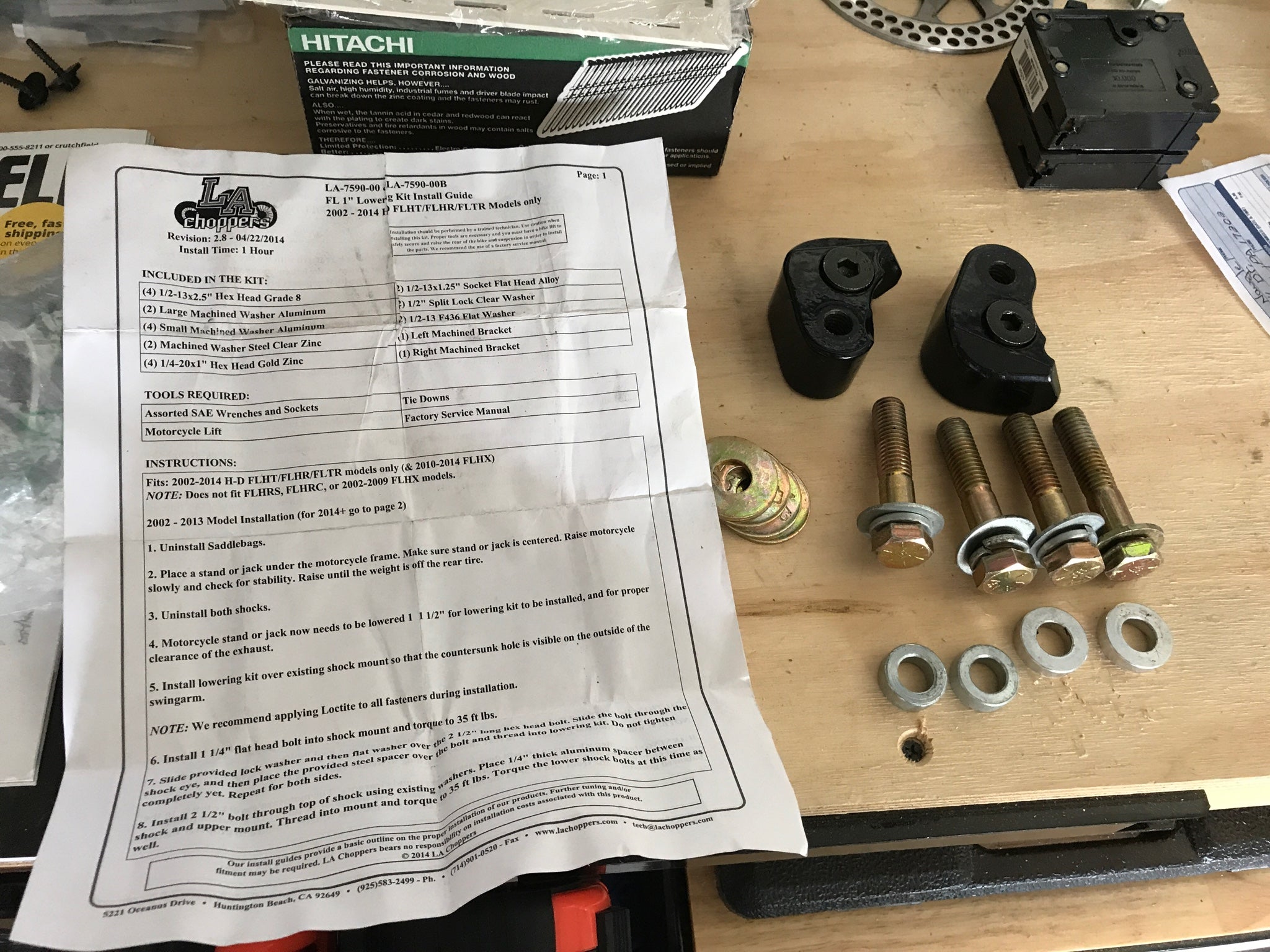 LA Choppers Lowering blocks | Road Glide