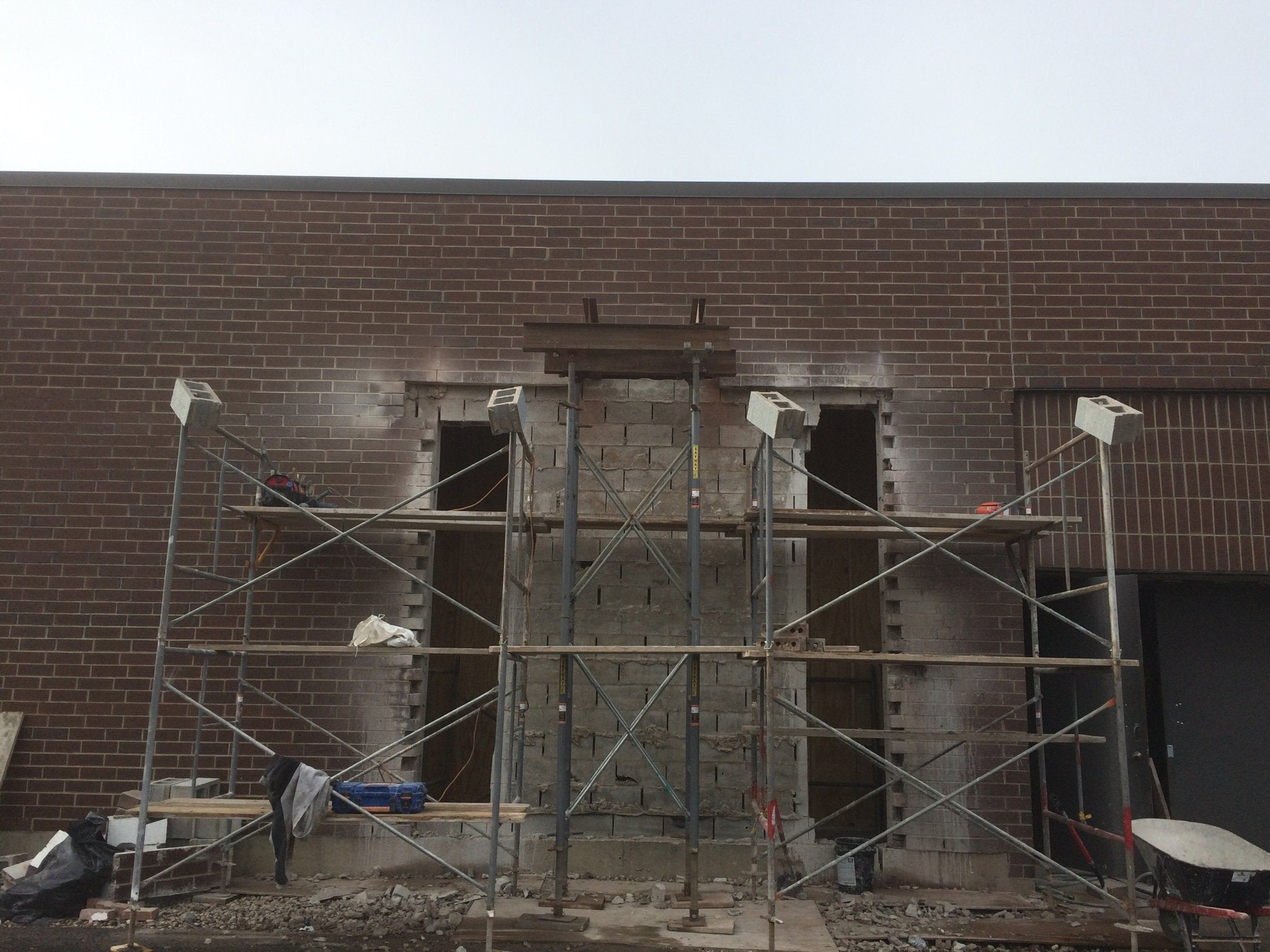 Changing Out Existing Garage Door Lintel in Natural Stone Wall ...