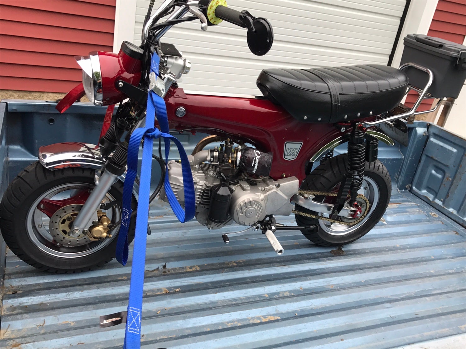 White Trash Revisited. White Honda DAX clone repowered with a Zongshen ...