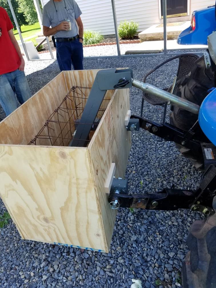 Homemade Concrete 3 Point Ballast | My Tractor Forum