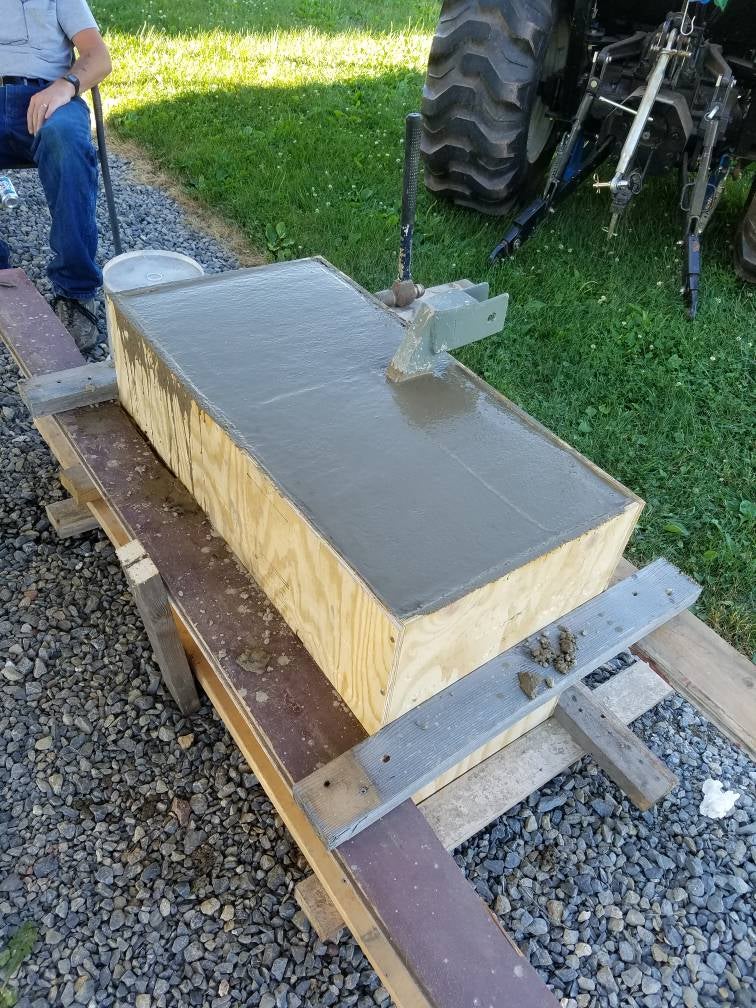 Homemade Concrete 3 Point Ballast | My Tractor Forum