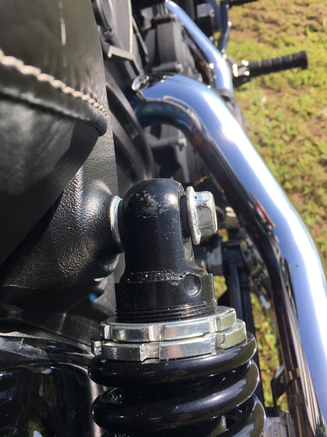 Anyone not have Powder Coating Flaking off Shocks? | Indian Motorcycle ...