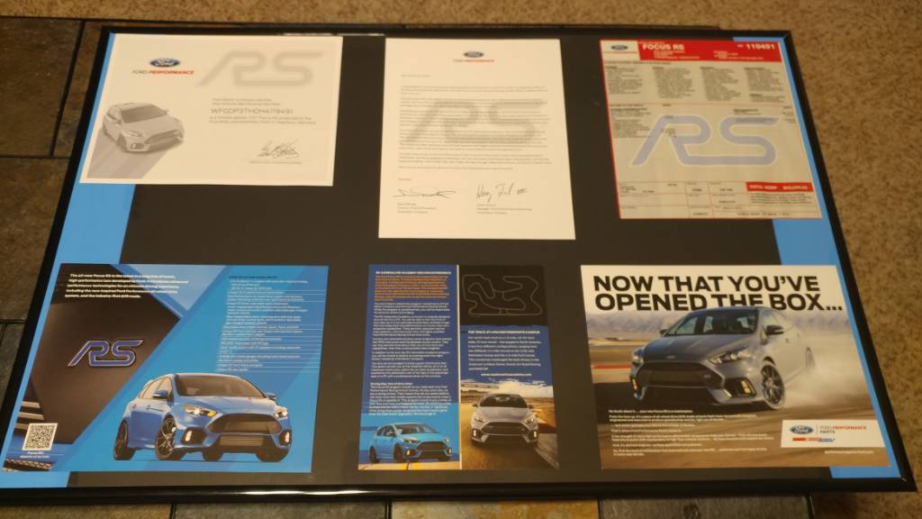 Window sticker frame? | Ford Focus RS Forum