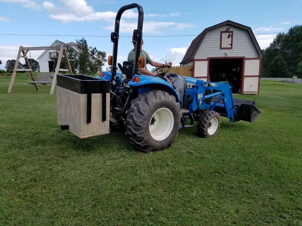 Homemade Concrete 3 Point Ballast | My Tractor Forum