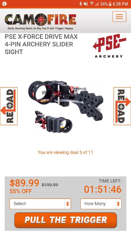 Pse x-force drive max 4-pin archery slider sight | Archery Talk Forum