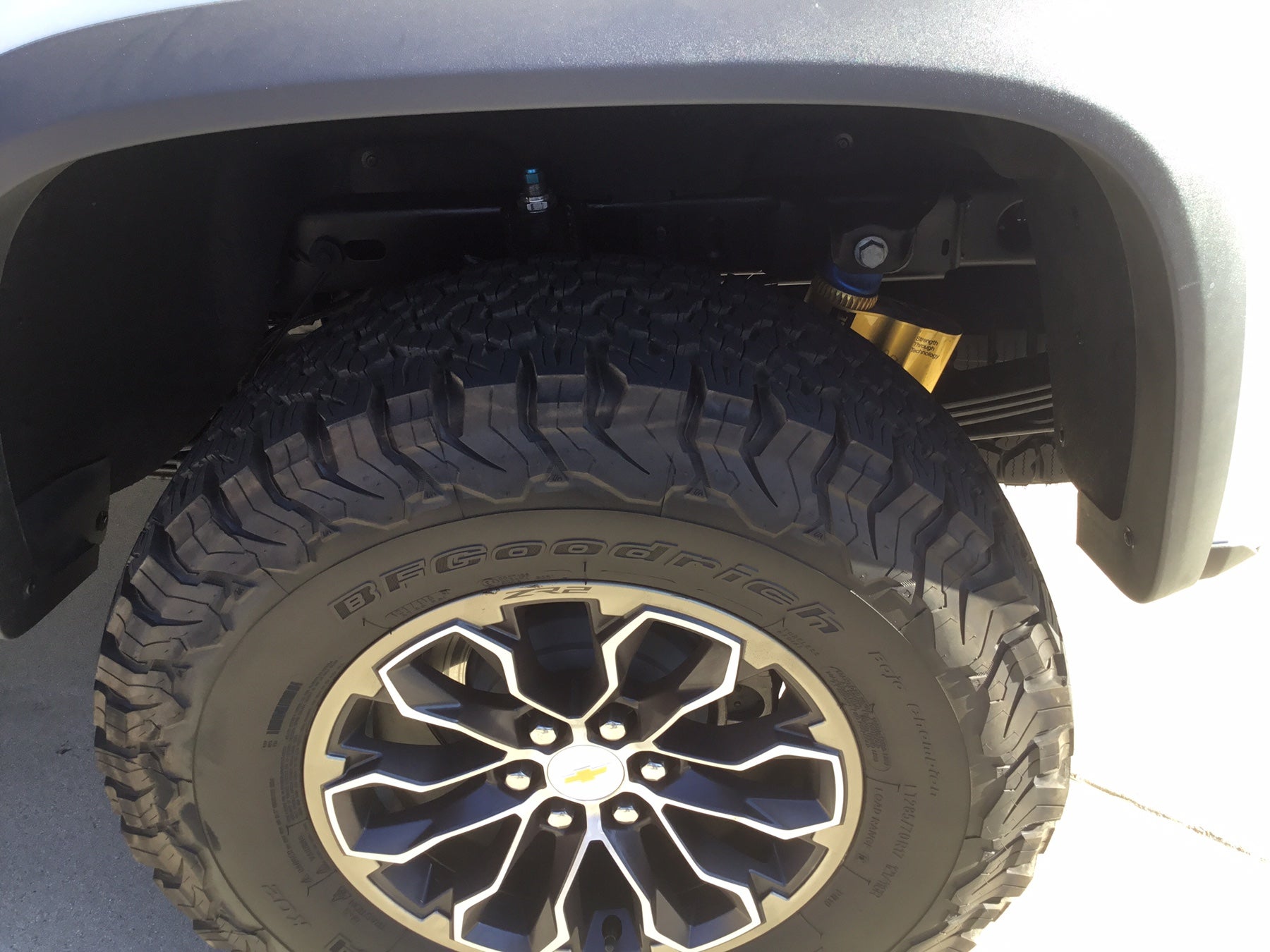 Lifted ZR2 Unleashed hyd bump stops and rear outbound mounted ...