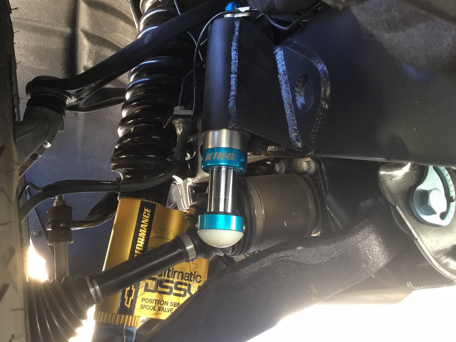 Lifted ZR2 Unleashed hyd bump stops and rear outbound mounted ...