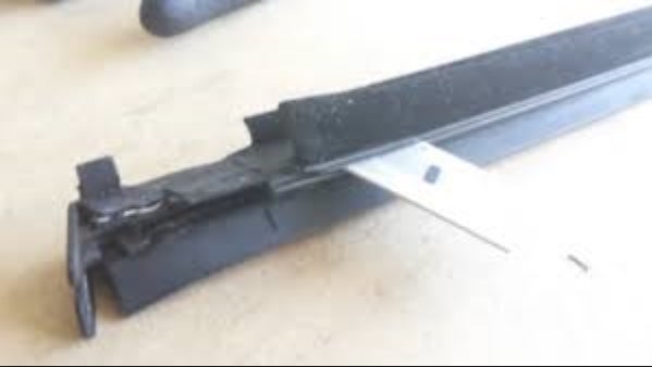 DIY: corrado Outer Window Door Scrapers - alternate solution | VW ...