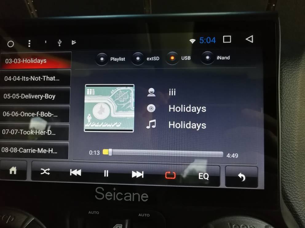 Seicane 10.1 inch Android 6.0 head unit in a Jeep Wrangler | Jeep ...