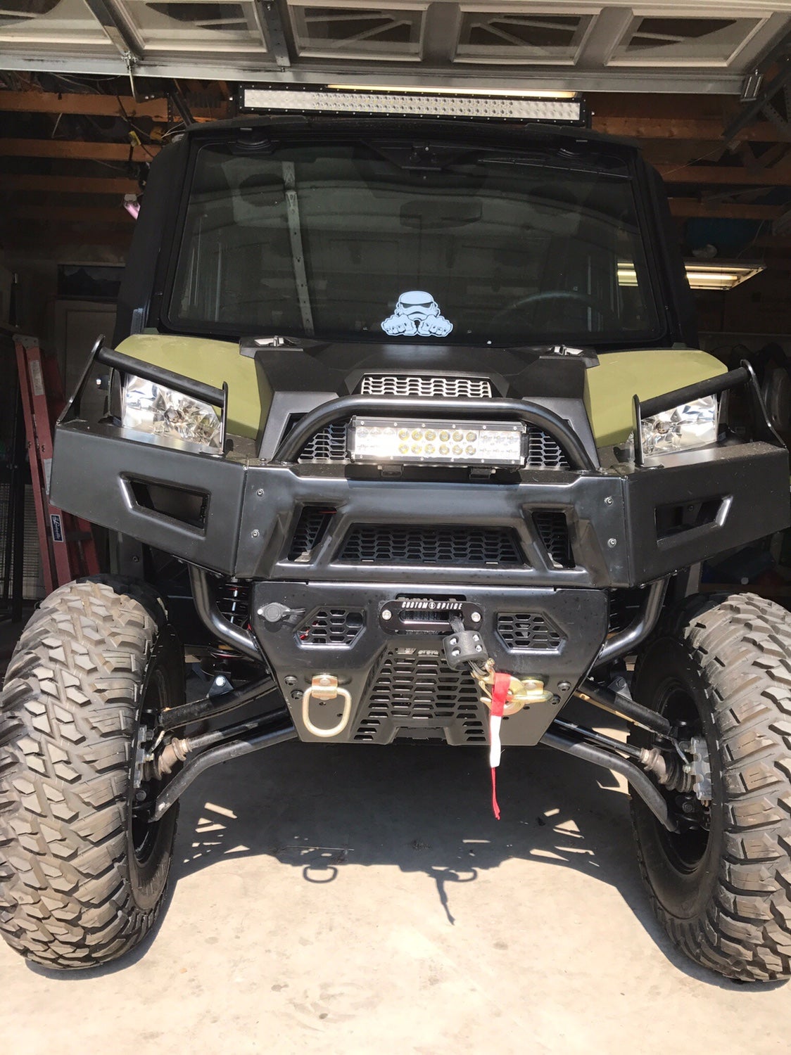 Led light bar or cubes mounting location | PRC Polaris Ranger Club