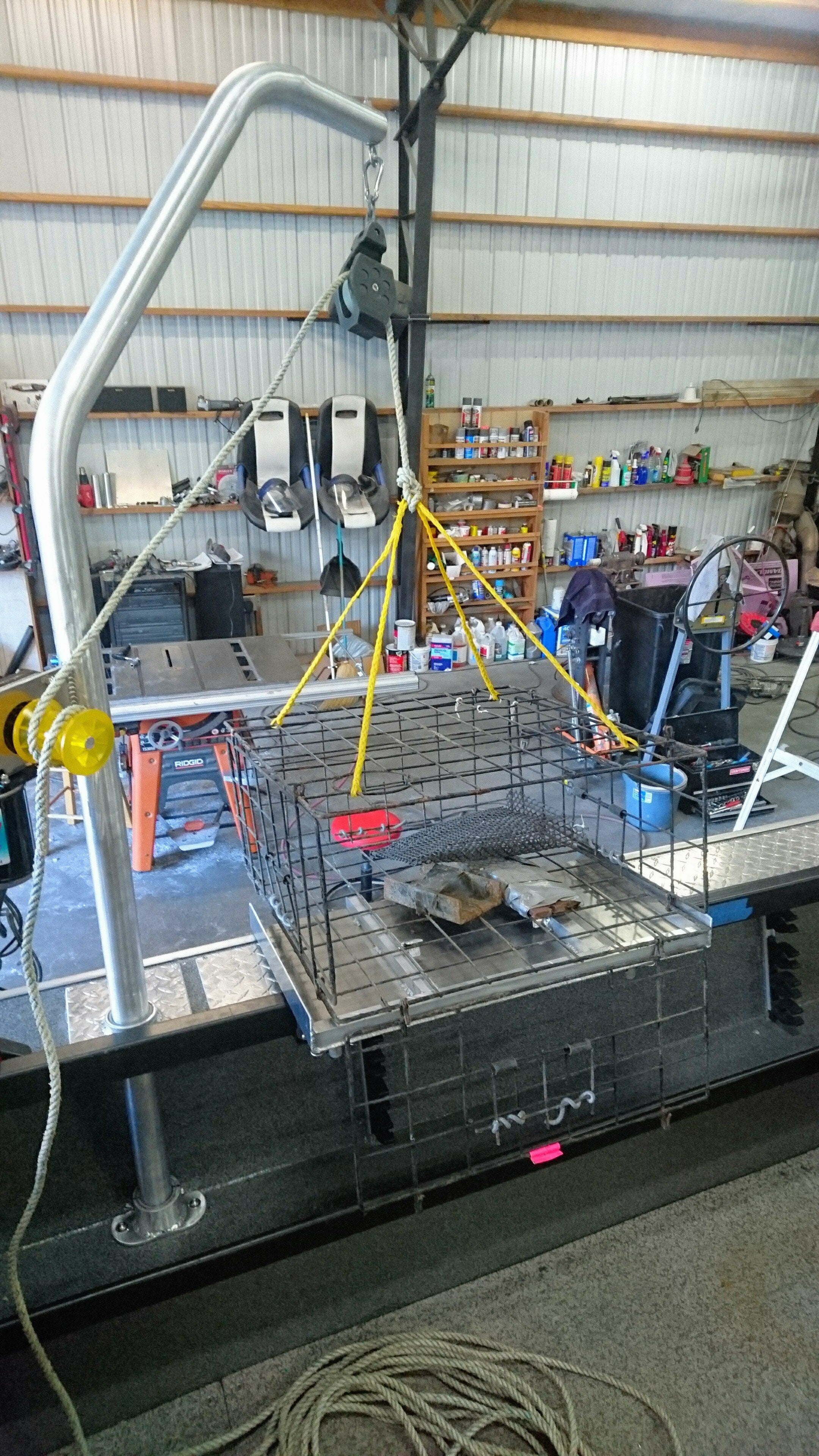 Crab davit install | IFish Fishing Forum