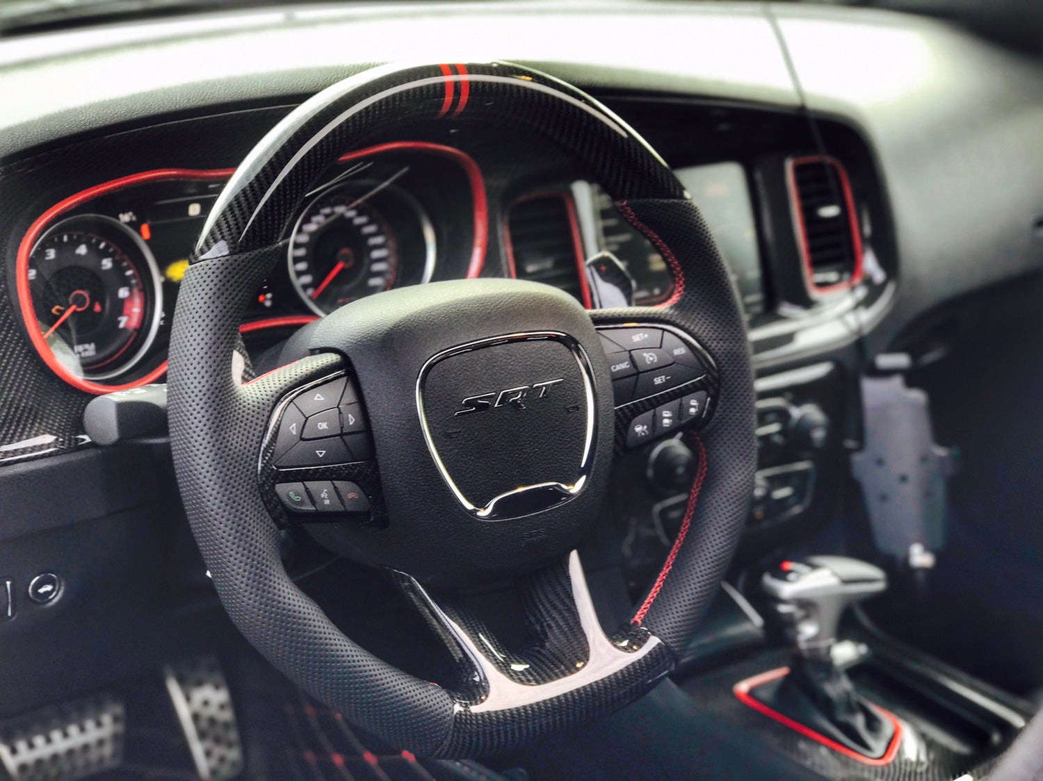 Brand new!!! Hellcat Carbon Fiber Steering Wheel Swap (Core needed ...