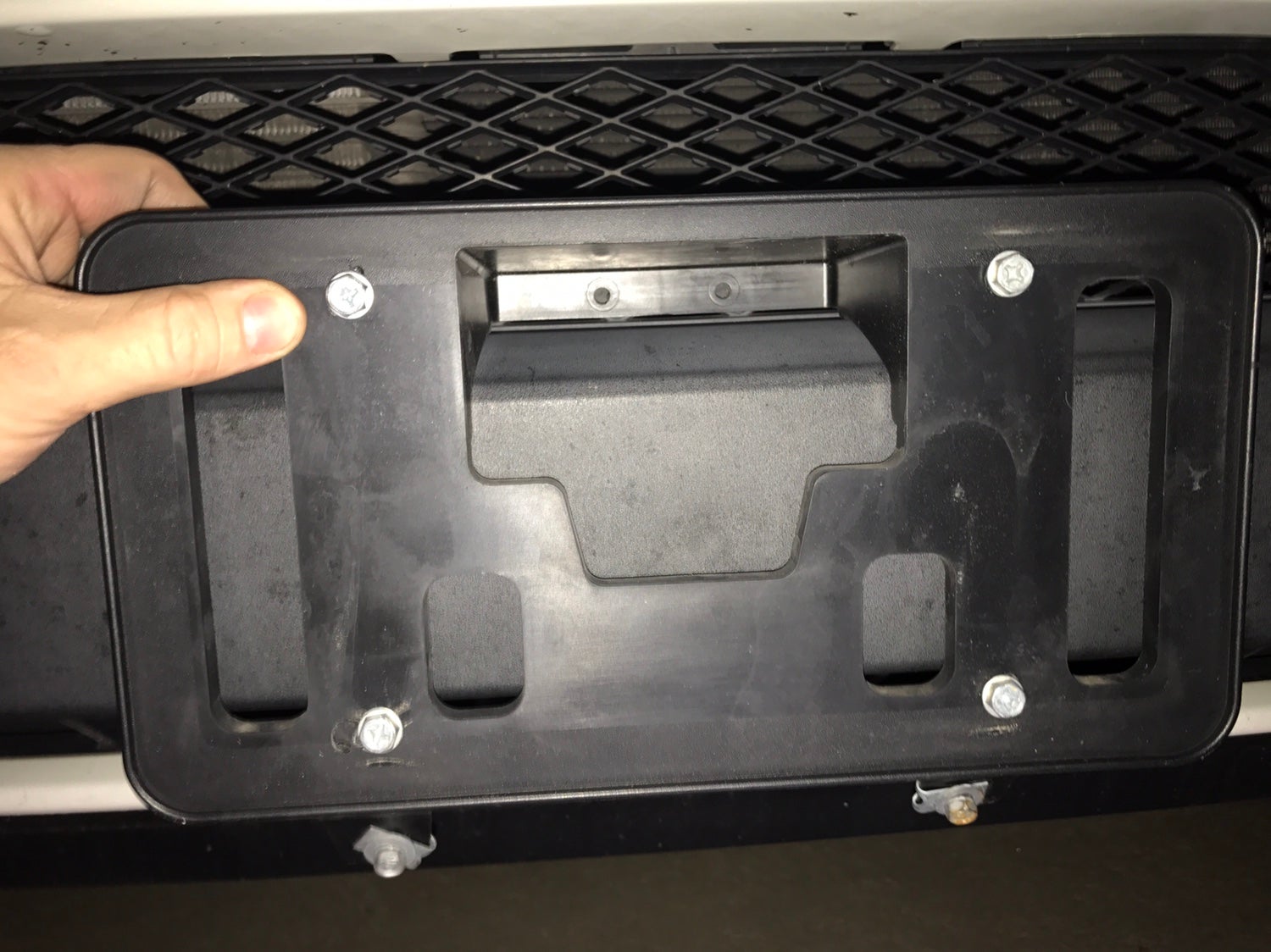 Front License Plate Bracket - no drilling option available? | Honda ...