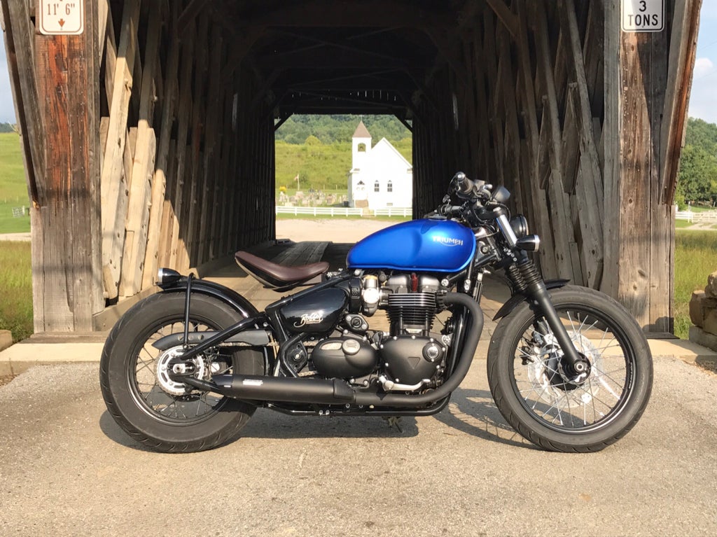 Matte Caspian Blue Bobber: the only one | Triumph Bobber Forum