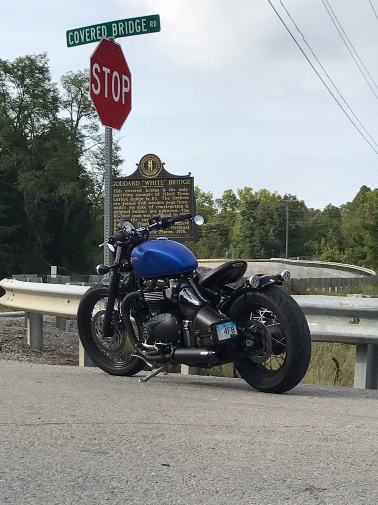 Matte Caspian Blue Bobber: the only one | Triumph Bobber Forum