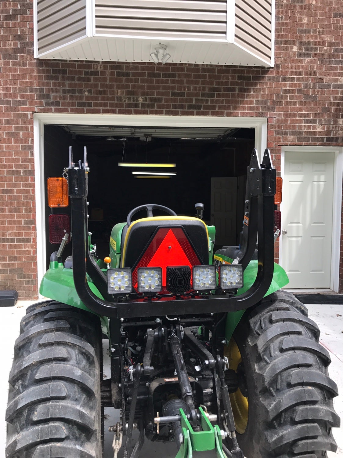Adding lights to the ROPS on a 3025E | Green Tractor Talk