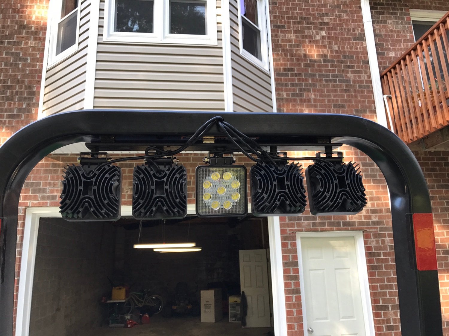 Adding lights to the ROPS on a 3025E | Green Tractor Talk