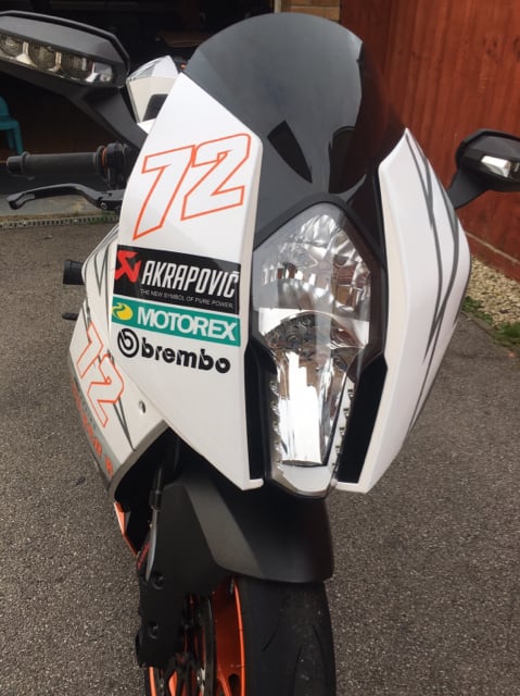 RC8R Motocal graphics before and after pics | KTM Owners Forum