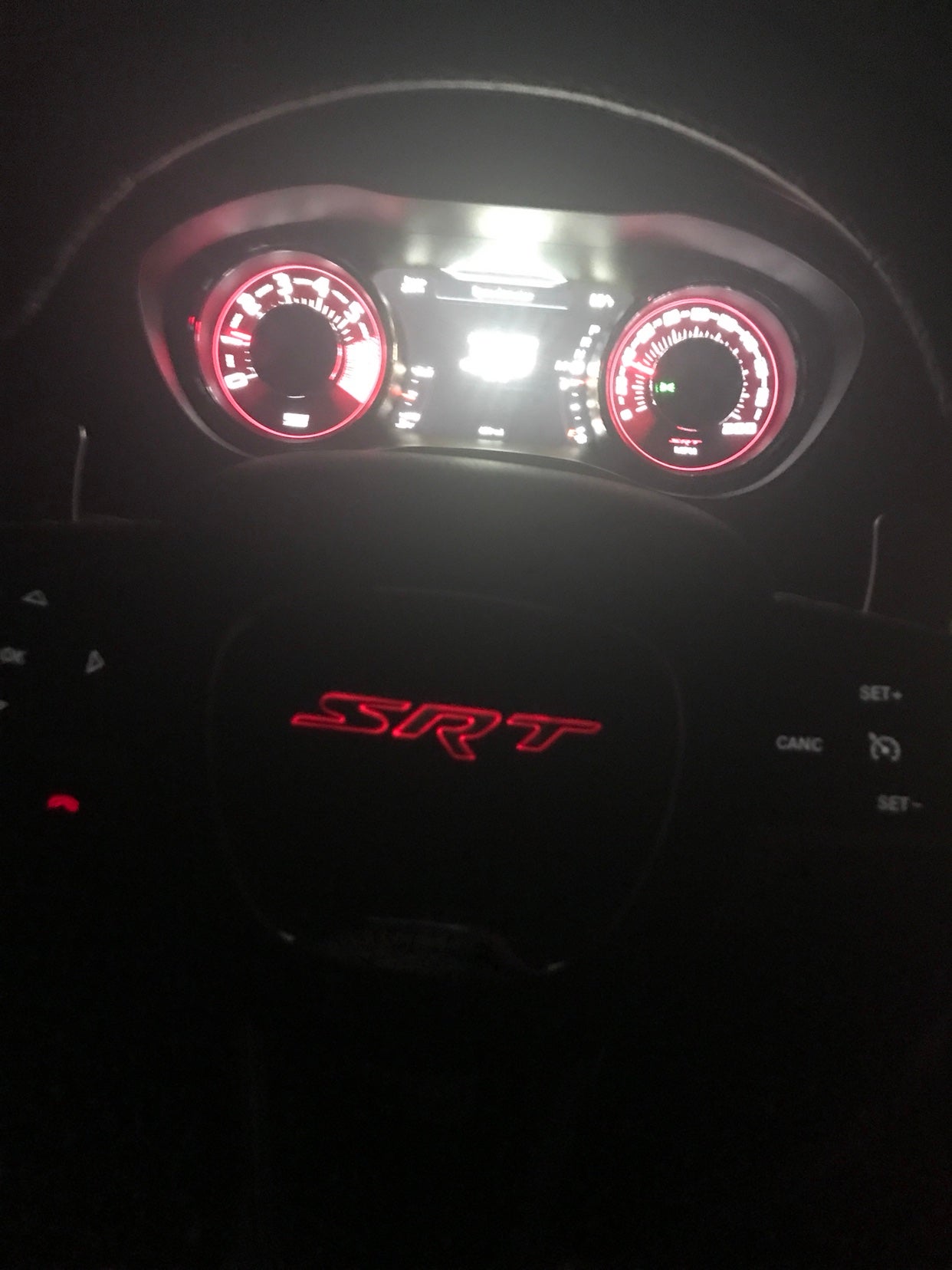 SRT Illuminated Steering Wheel LOGO Swap From 17' to 16' | SRT Hellcat ...