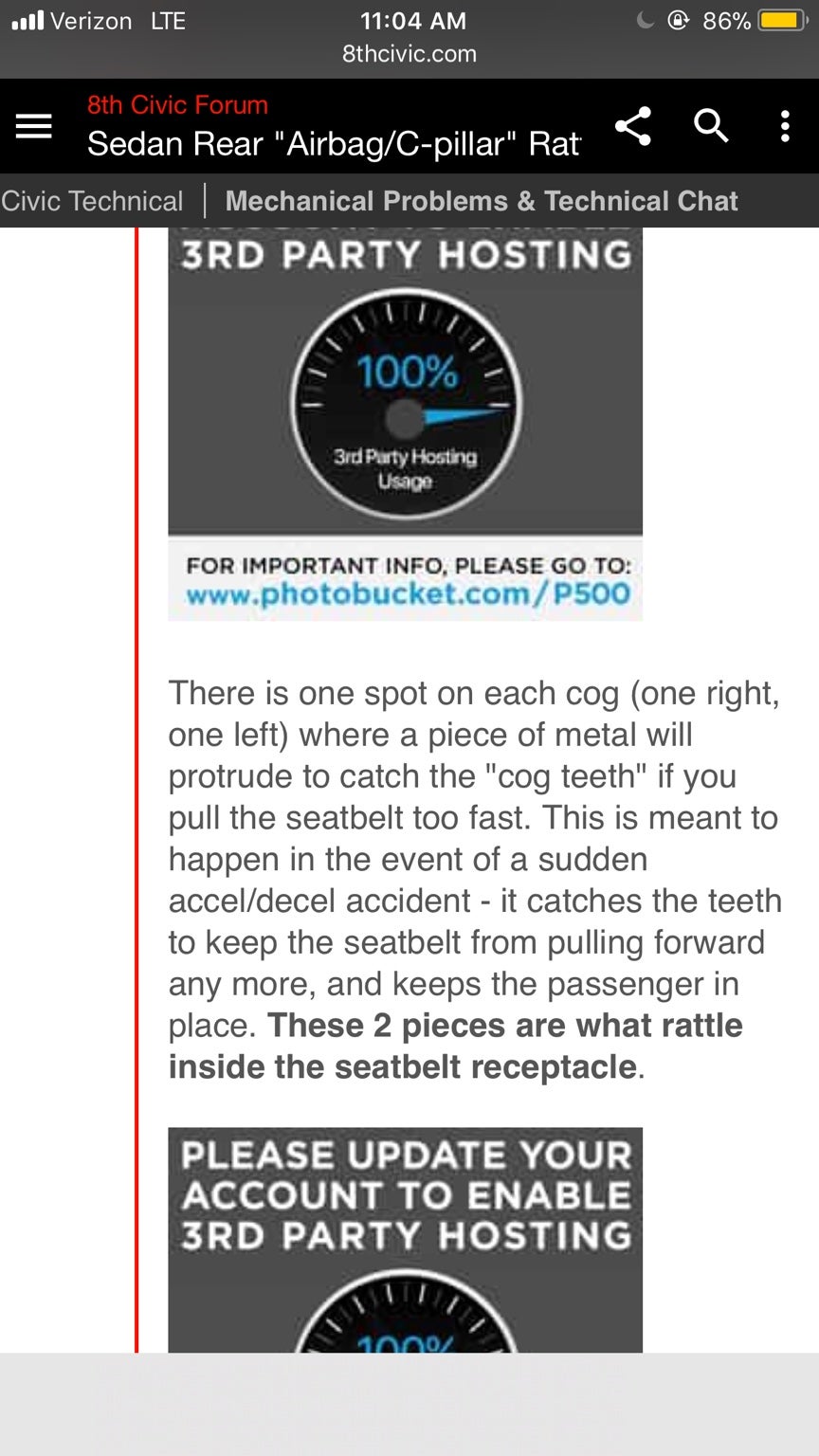 Rear seat rattle | BMW Forum - BimmerFest BMW Forums