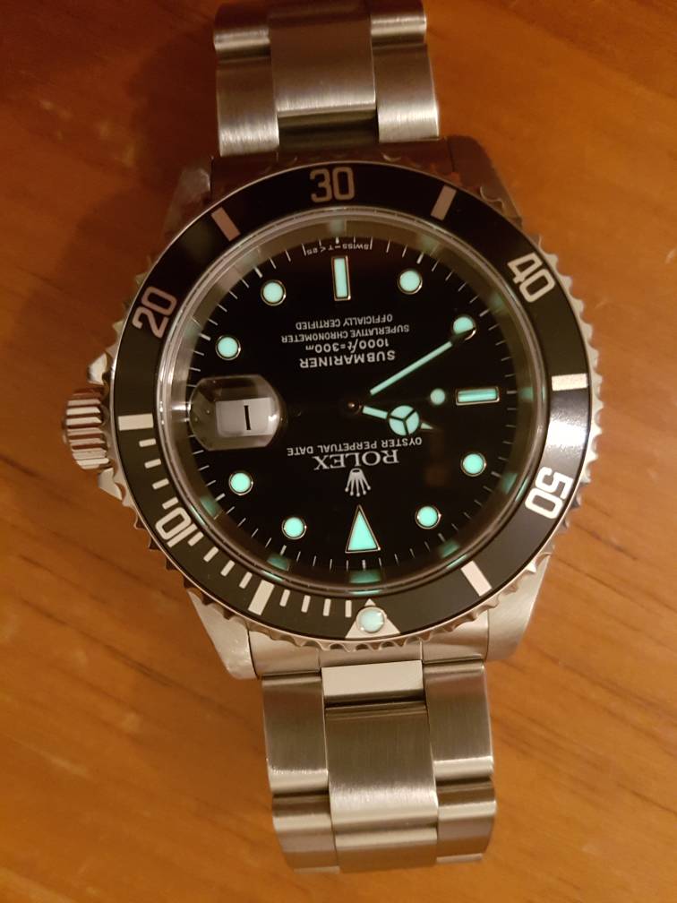 First Rolex - 16610 tritium dial with luminova | WatchUSeek Watch Forums