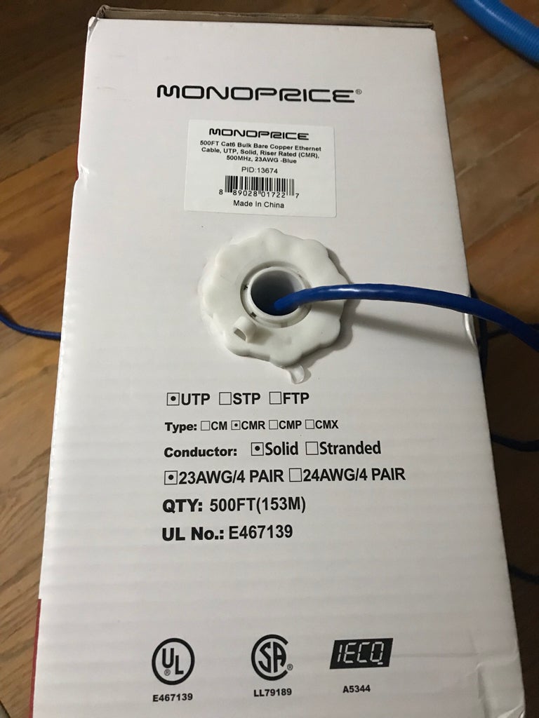 Cat6 cables through 1? ENT Smurf tube | DIY Home Improvement Forum