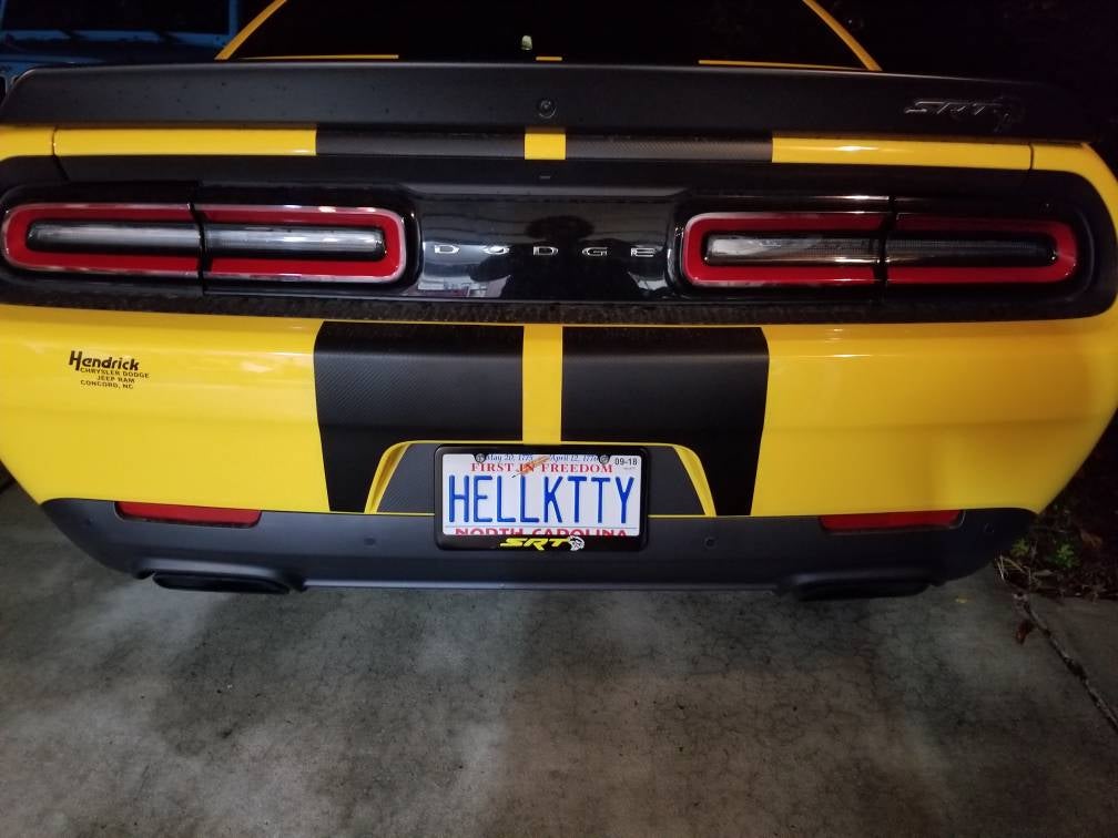 New plate | SRT Hellcat Forum