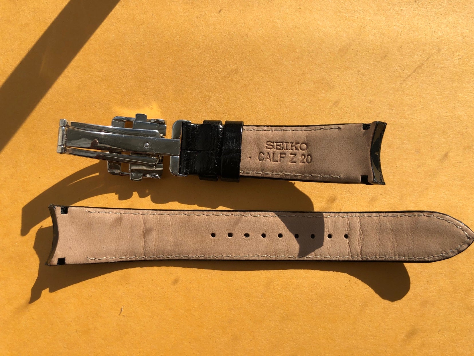 ★FS: 20mm Seiko z20 Calf strap with Curved Ends★ | WatchUSeek Watch Forums
