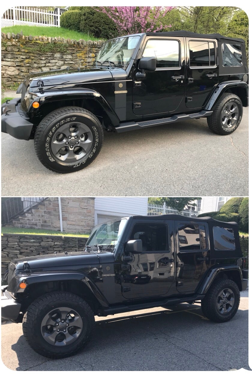 TF leveling kit before & after pics | Jeep Wrangler Forum