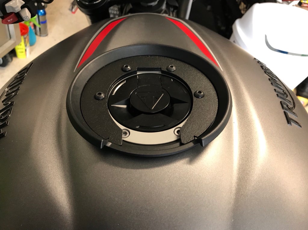 Street Triple RS 765 tank bag tank ring options | Triumph Rat ...