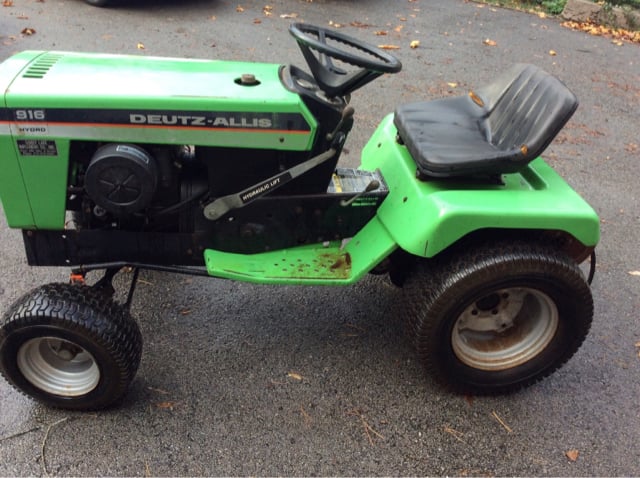 Deutz Allis 916h- new owner, input please! | Garden Tractor Forums