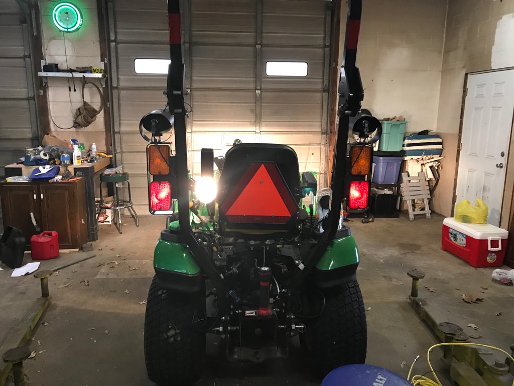 2015 1025r rear work light and aux lights | Green Tractor Talk
