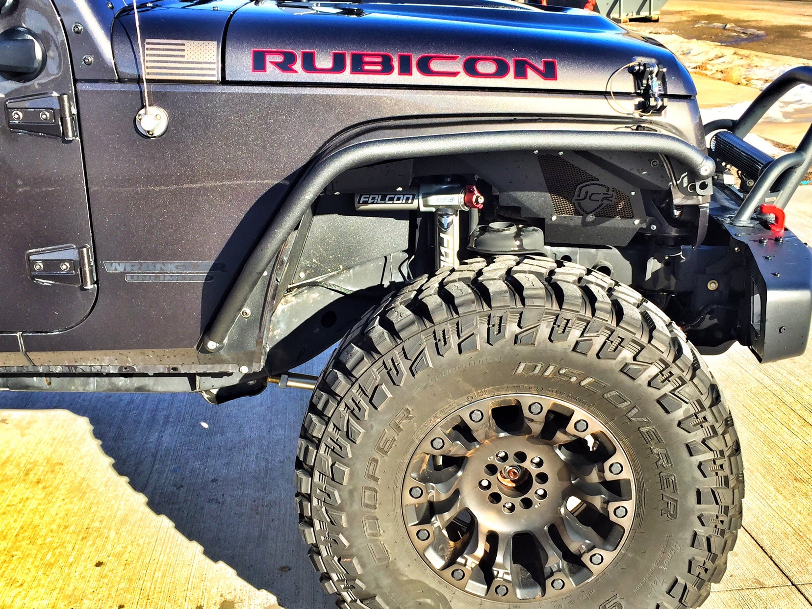 Falcon shocks with inner fender liners | Jeep Wrangler Forum