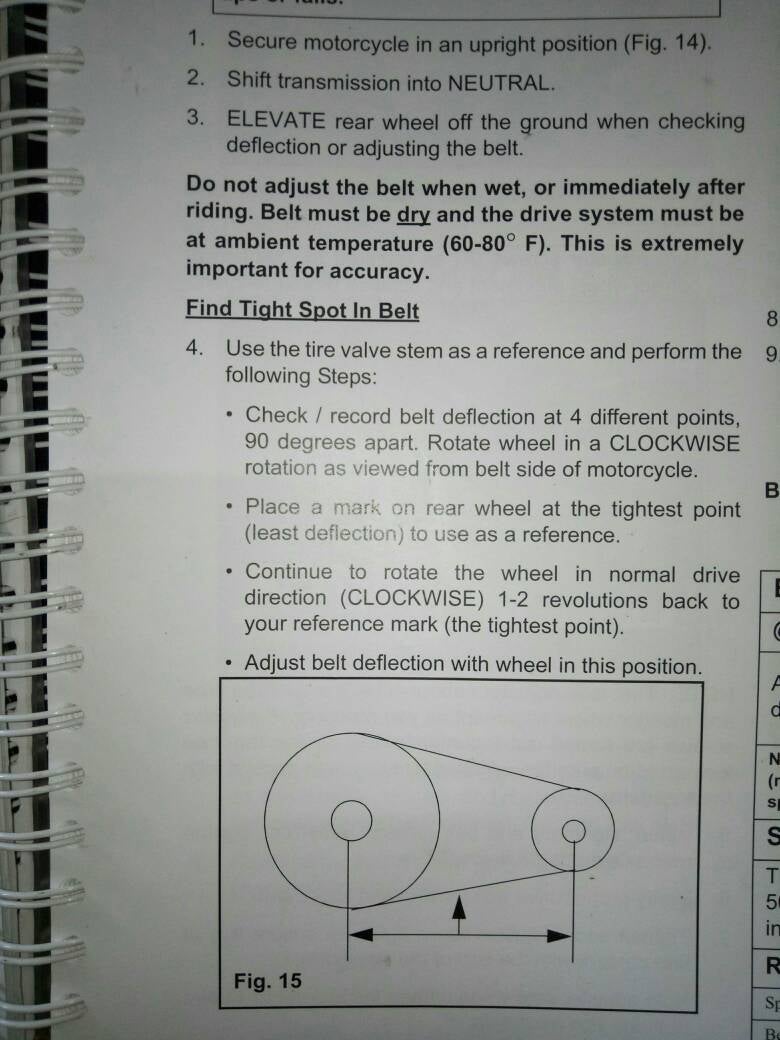Belt Deflection spec | Victory Motorcycle Forum