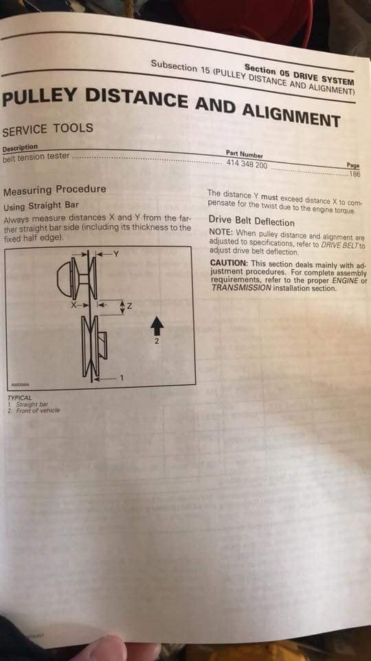 850 clutch alignment belt thread | Ski-Doo Snowmobiles Forum
