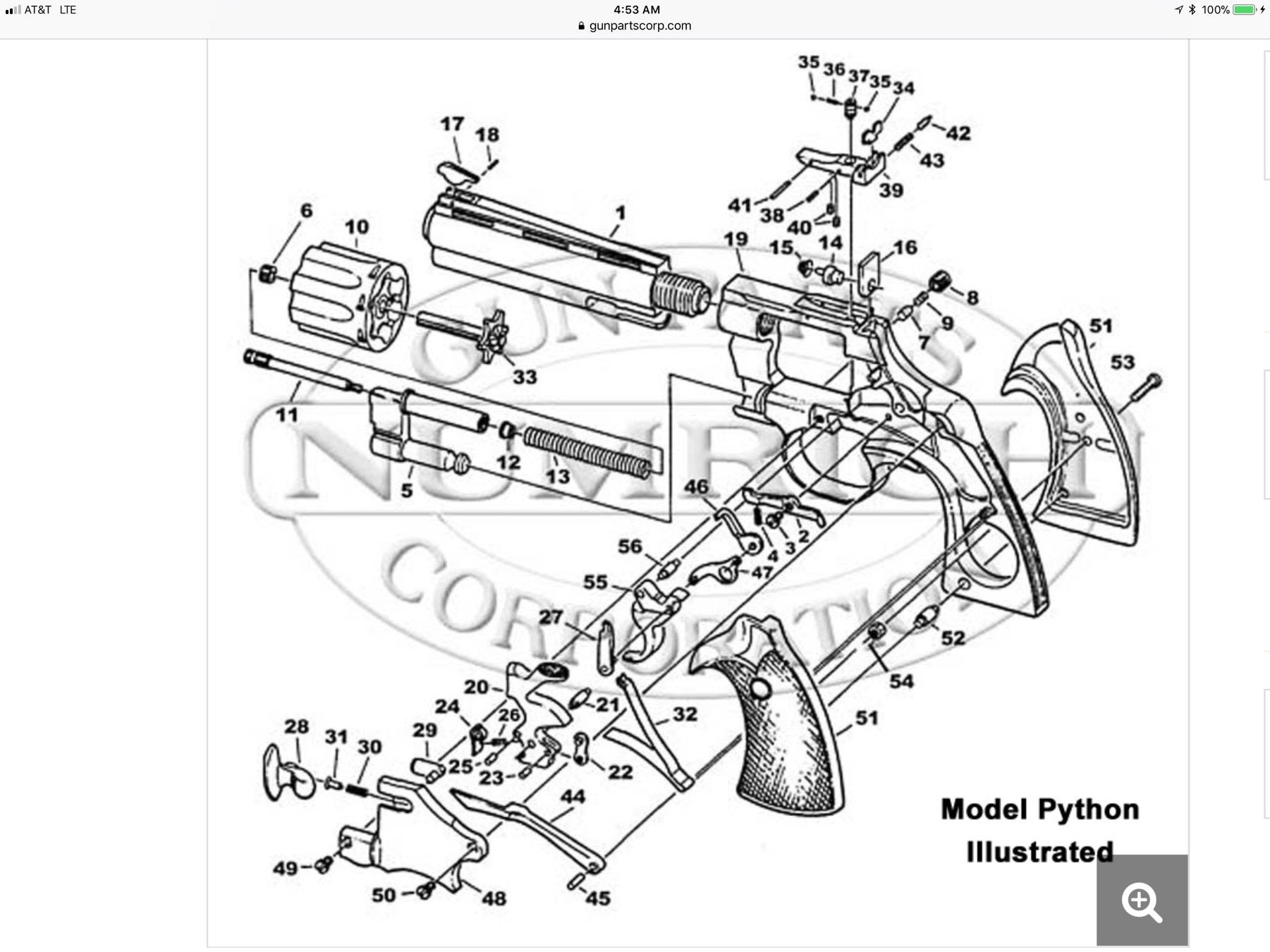 Looking for a high definition schematic of a Colt Python | Colt Forum