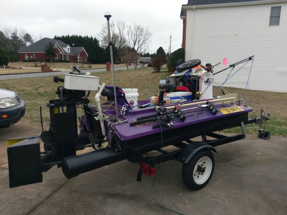 Beavertail Final Attack layout boat conversion to water jet | Duck ...