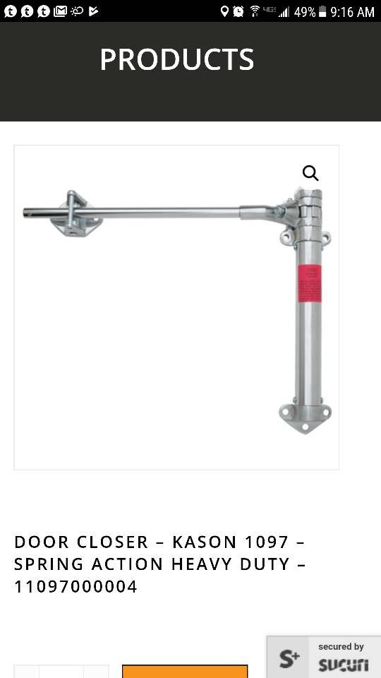 Walk in door closers