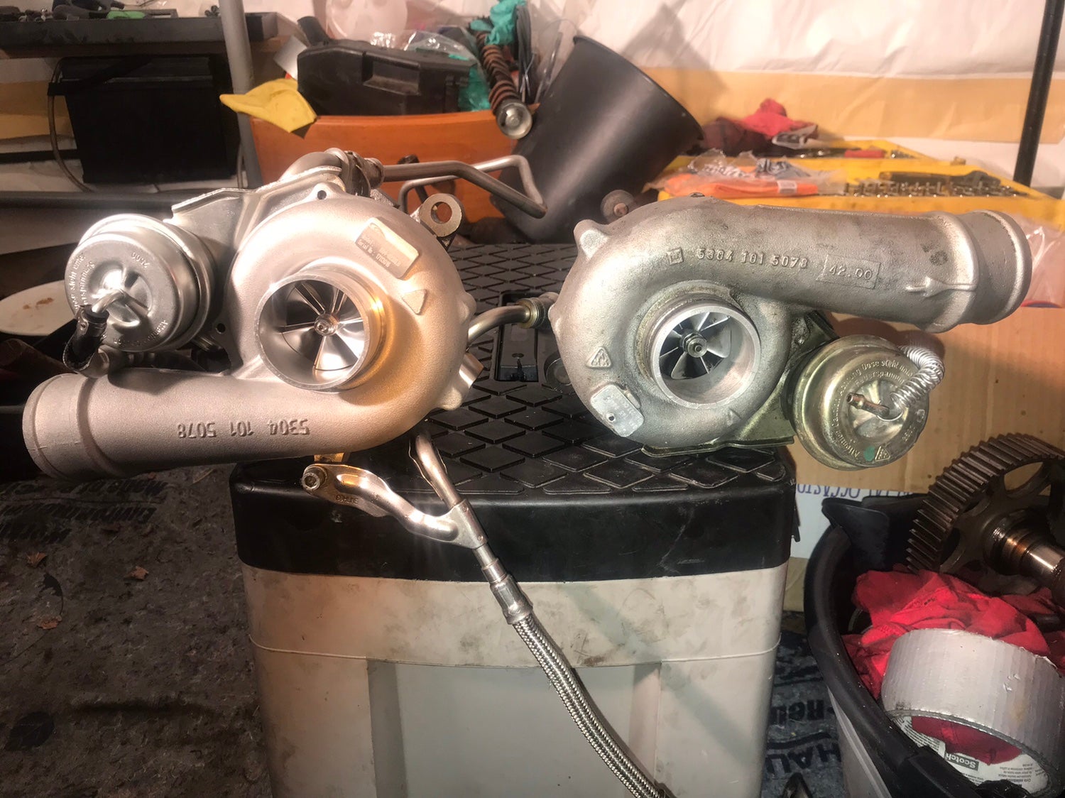 1.8t aeb head swap with ko4-02x.. AN custom line guide.. | VW Vortex ...
