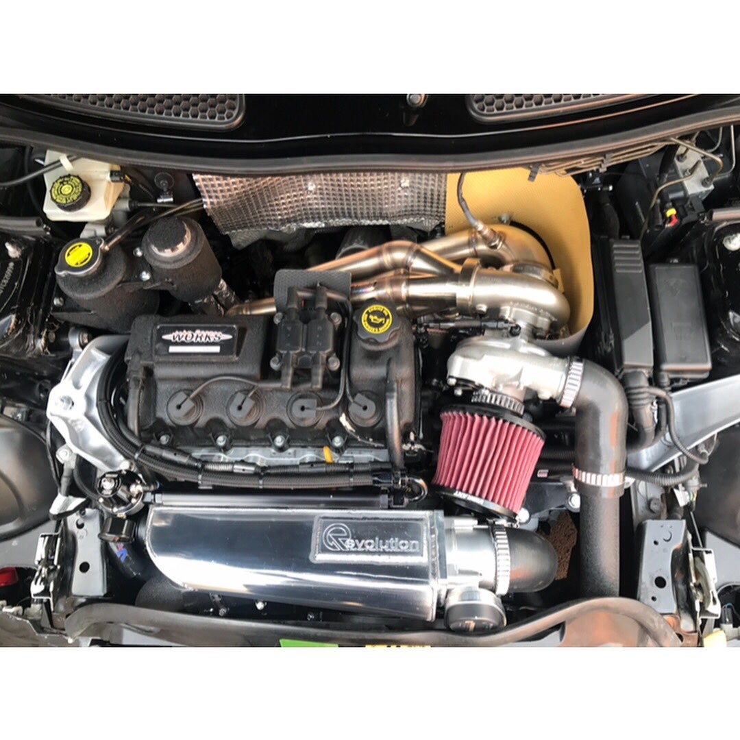 R53 turbo kit + RMW inlet manifold | MiniTorque.com
