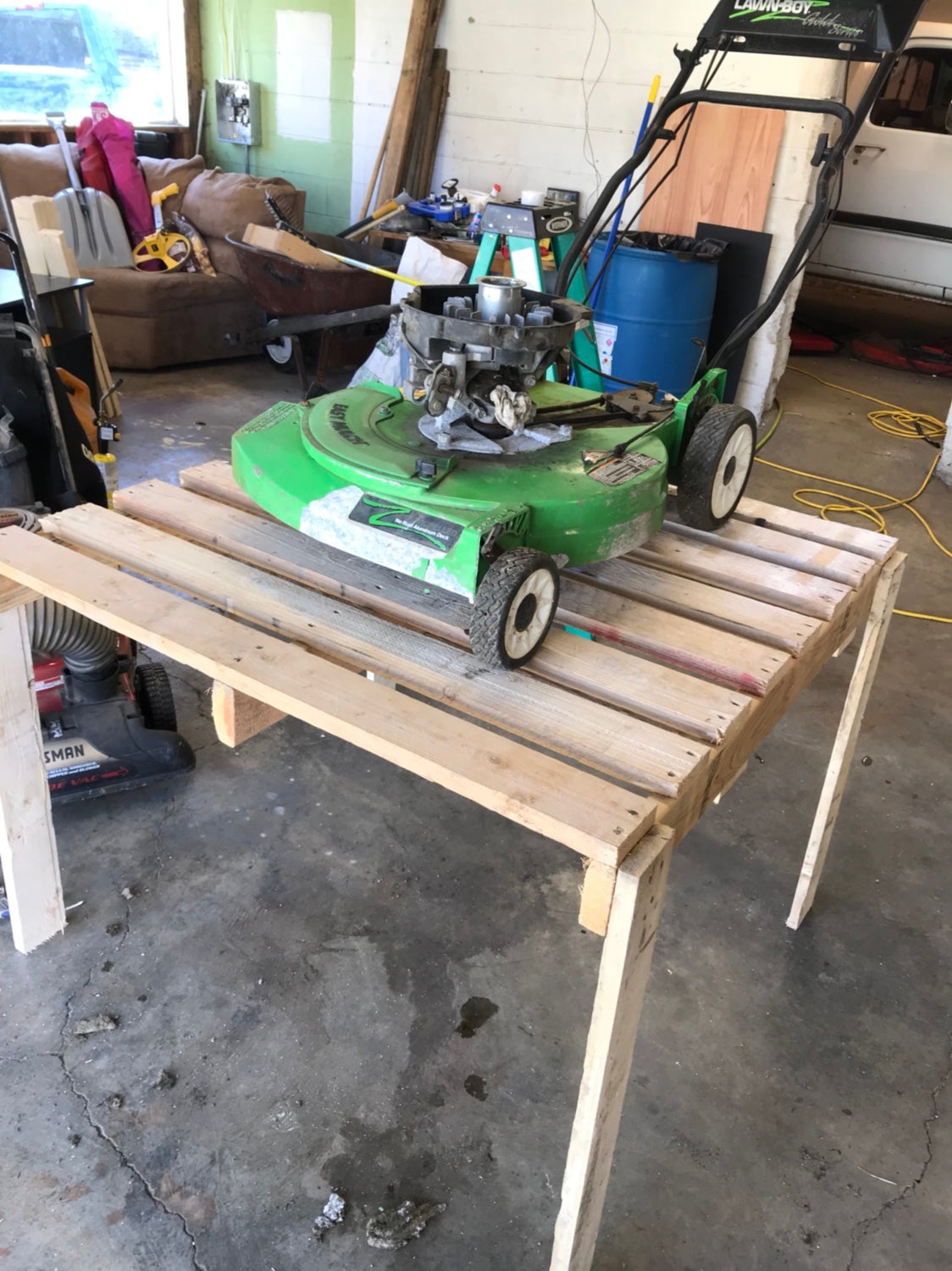 DIY pallet work table | My Tractor Forum
