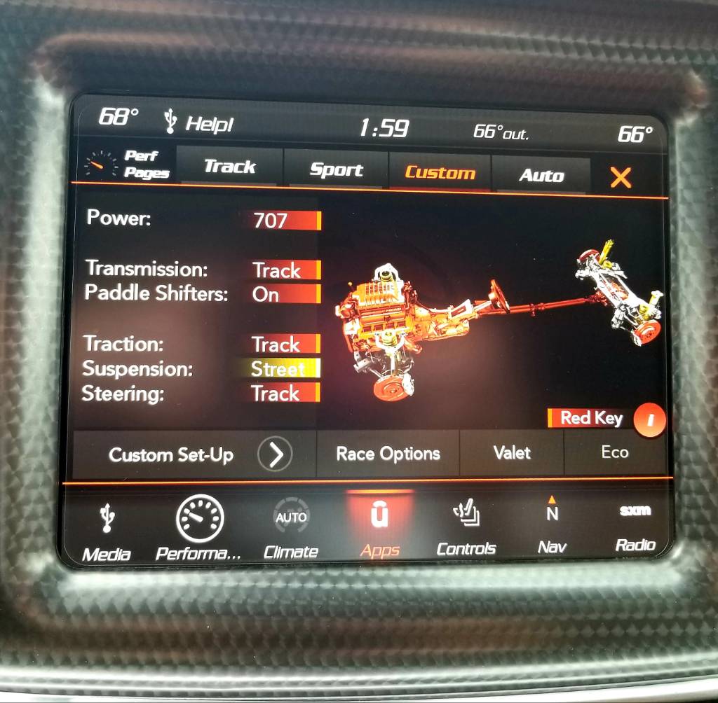 "custom" drive mode settings | SRT Hellcat Forum