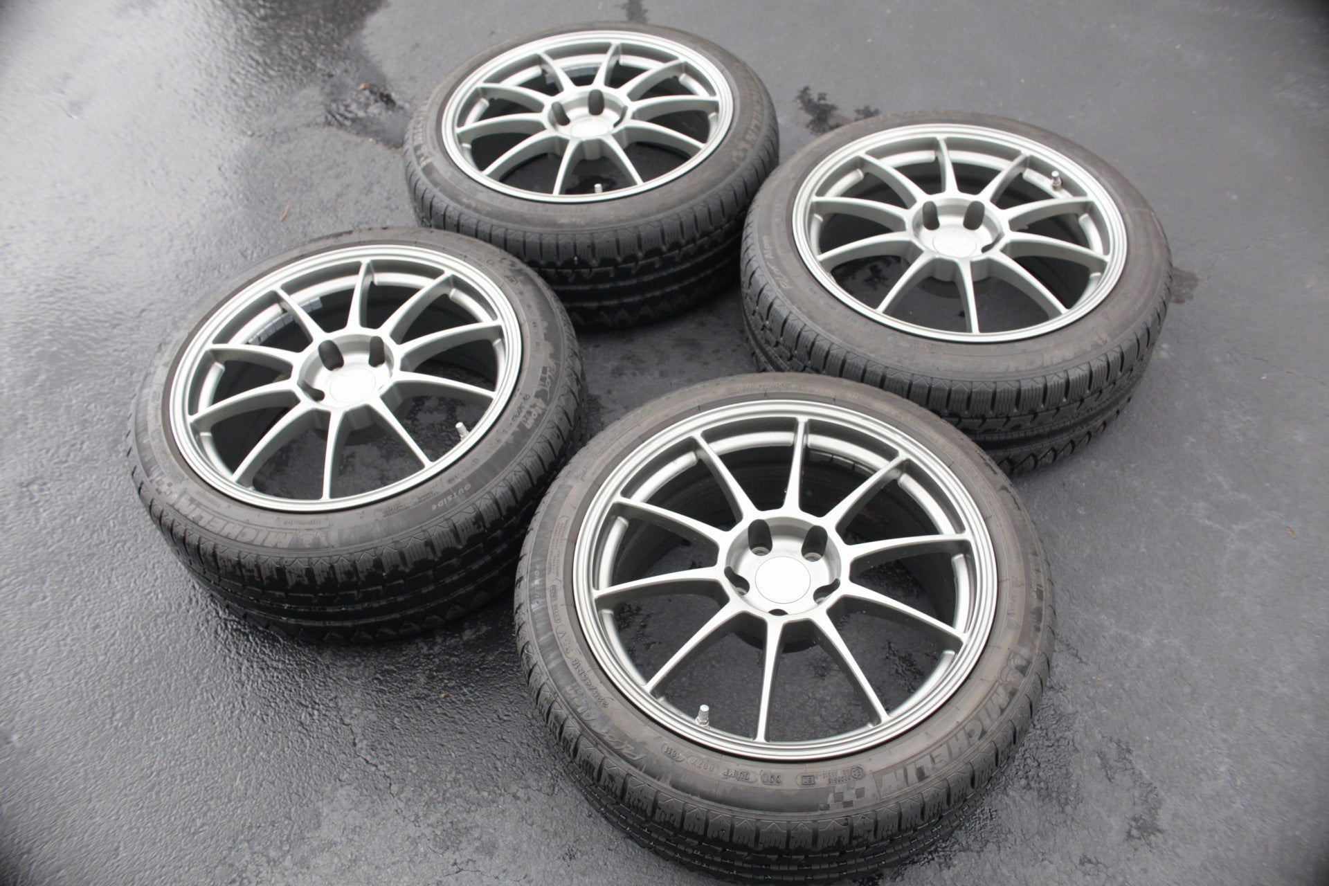 TR Motorsport MT1 18x8.5 et35 w tires $900 | VW Vortex - Volkswagen Forum