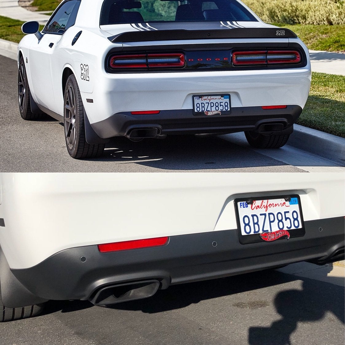 Bolt on quad tips for scat pack? | Dodge Challenger Forum