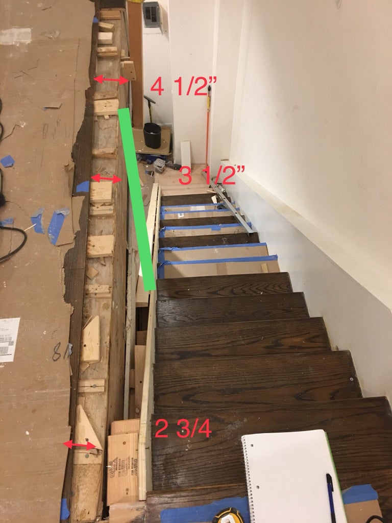 Installing bullnose on hallway overlooking stairway | Woodworking Talk
