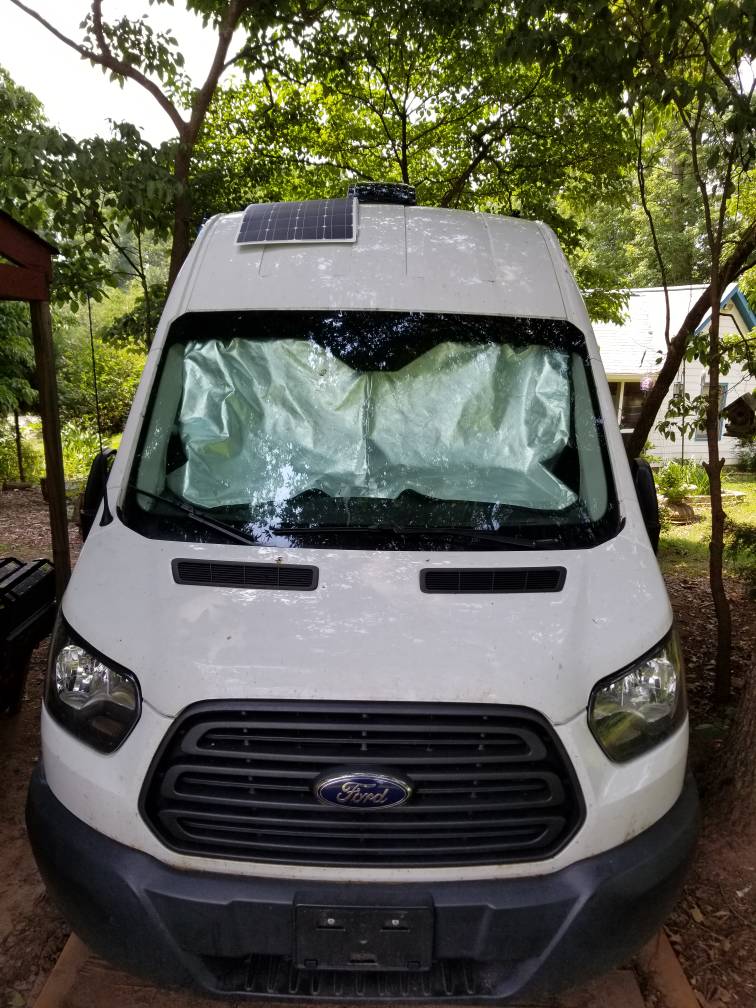 Flexible solar panels above windshield? | Ford Transit USA Forum