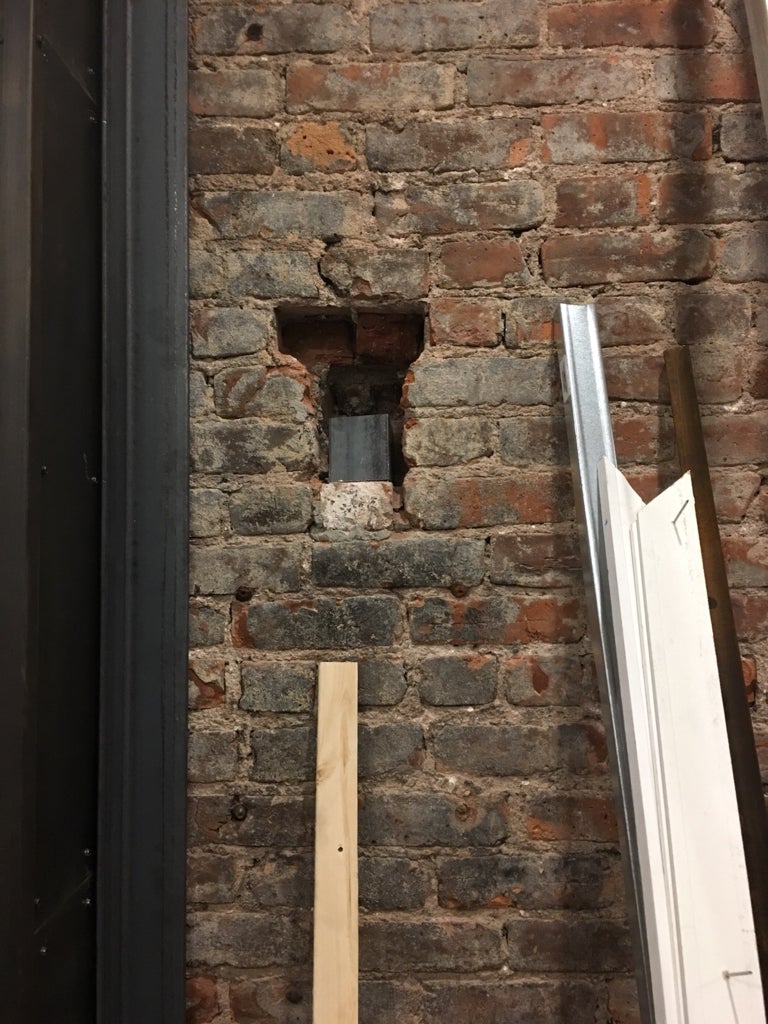 Matching mortar color on interior brick wall | DIY Home Improvement Forum