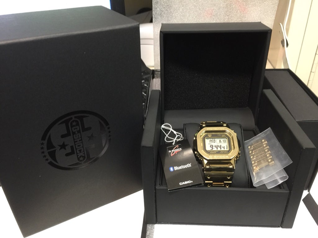 Casio G Shock GMW-B5000-TFG9 35th Anniversary Gold Metal Square ...